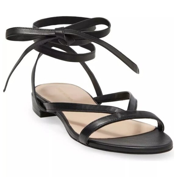 Stuart Weitzman | Shoes | 44 Stuart Weitzman Anita Laceup Sandal Black ...